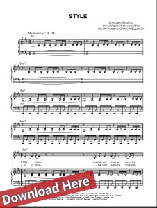 Taylor Swift Style Sheet Music: A Comprehensive Guide