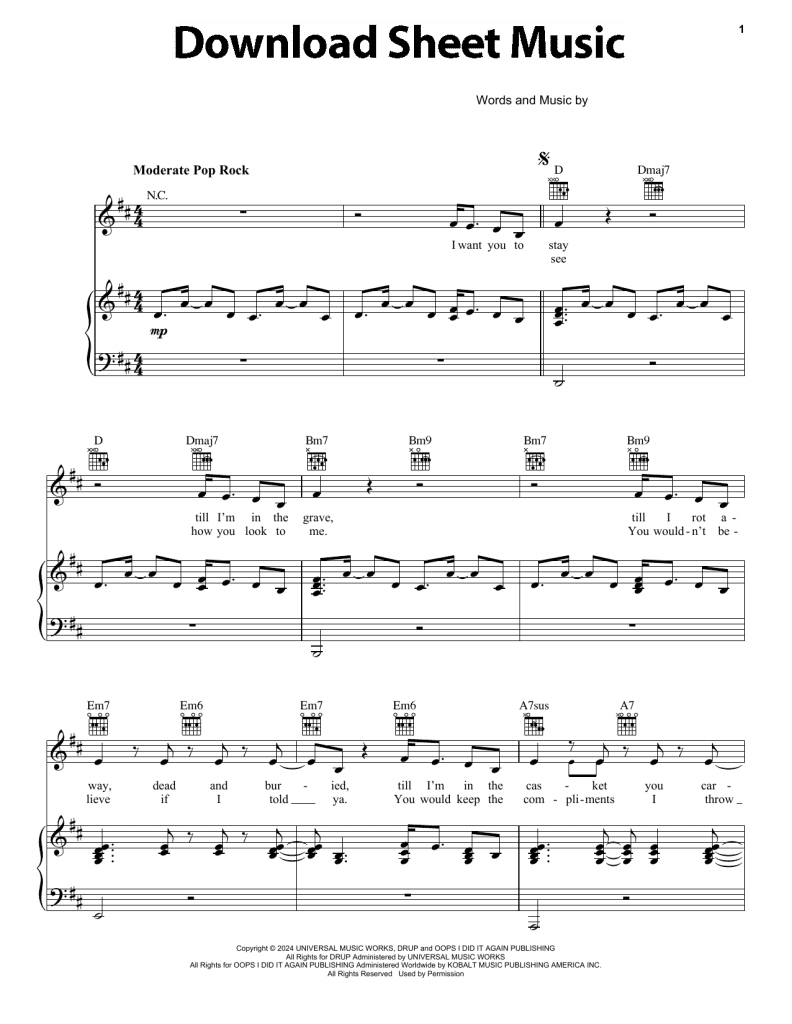 Drake Nokia Sheet Music: Piano Tutorial and Chords